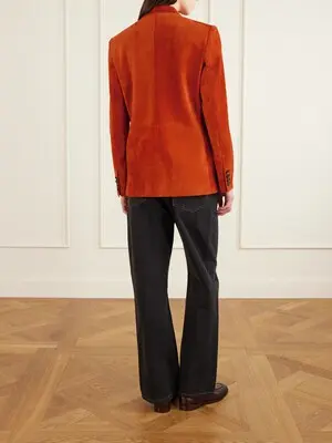 Loro Piana Norick Paneled Suede Blazer