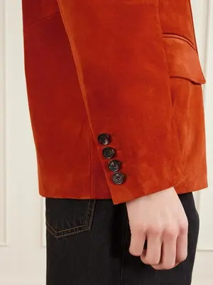 Loro Piana Norick Paneled Suede Blazer
