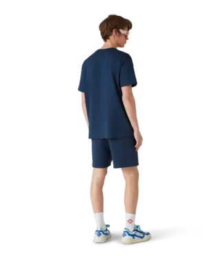 Casablanca Navy Diamond Logo Short Sleeve T-shirt - Multicolor