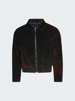 Women's Debossed Velvet Track Jackets