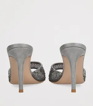 GIANVITO ROSSI Rania 85 Embellished Mules