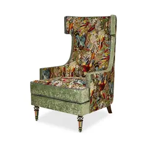 MACKENZIE-CHILDS Birdsong Wingback Chair