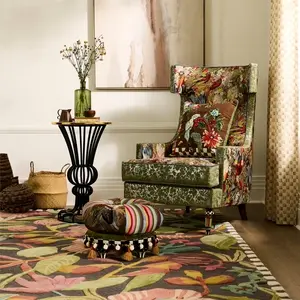 MACKENZIE-CHILDS Birdsong Wingback Chair