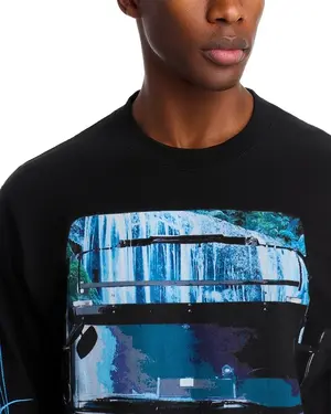 PLEASURES Semi Heavyweight Graphic Long Sleeve Tee