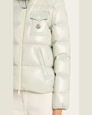 Moncler Andro Hooded Down Jacket - Green