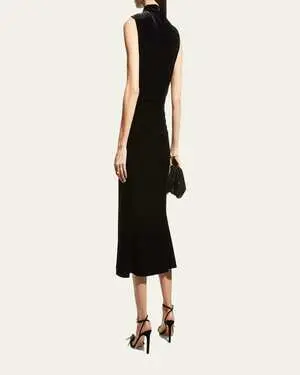 Shoshanna Audrey Sleeveless Velvet Dress