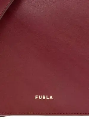 Furla Ava Small Shoulder Bag With Logo Lettering - Red