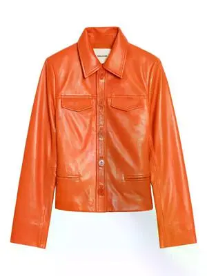 Zadig&Voltaire Liam Leather Jacket - Orange