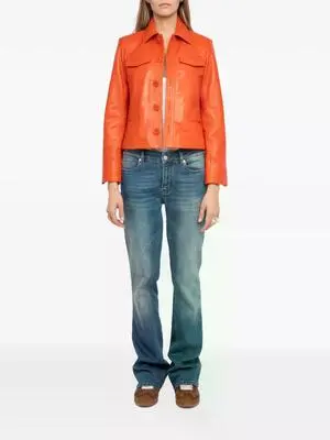 Zadig&Voltaire Liam Leather Jacket - Orange