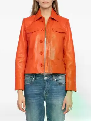 Zadig&Voltaire Liam Leather Jacket - Orange