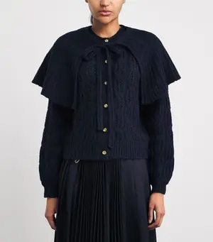 FRAME Merino Wool-blend Cape Sweater - Blue