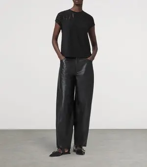 ALLSAINTS Snake-print Anna T-shirt - Black