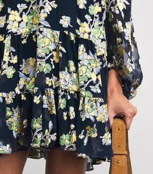 Rixo Anaya Mini Dress - Navy