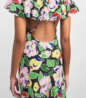 Rixo Silk Aryella Midi Dress