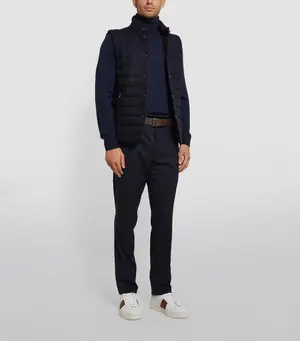 Ralph Lauren Purple Label Wool Gabardine Trousers