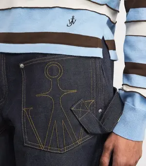 JW Anderson Twisted Wide-leg Jeans - Blue