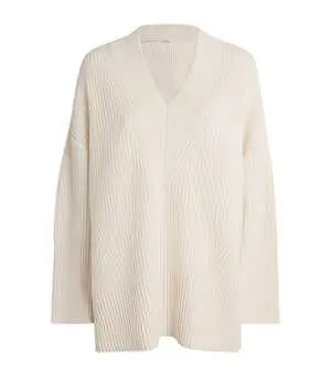 JOSEPH Cashmere Ribbed Noel Sweater