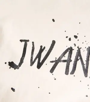 JW Anderson Paint Splatter Logo T-shirt - Beige