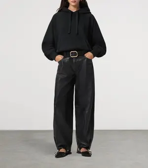 ALLSAINTS Cotton-blend Oversized Sequined Logo Hoodie