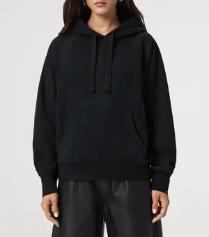 ALLSAINTS Cotton-blend Oversized Sequined Logo Hoodie