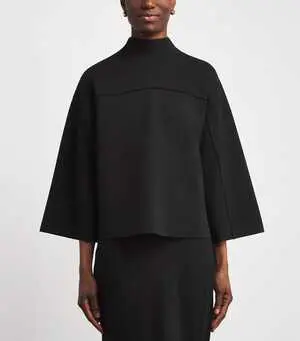 JOSEPH Larrey Milano Knit Compact Sweater - Black