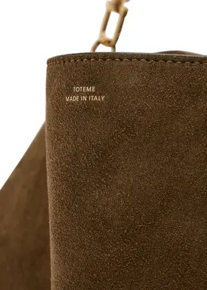 TOTEME T-lock Suede Top Handle Bag