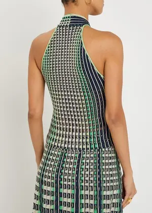 Simkhai Lyrix Textured Knit Cut-out Top