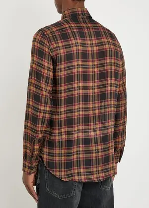 Saint Laurent Plaid Wool Shirt