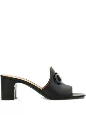 FERRAGAMO 50mm Gancini Sandals Black