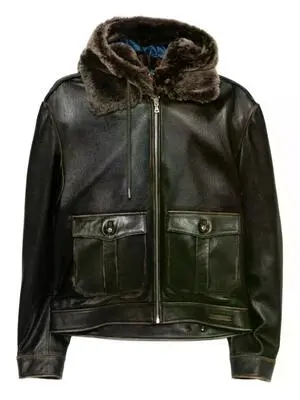 Monse Leather Bomber Jacket