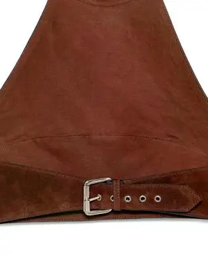 Monse Leather Halter Top