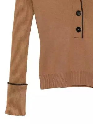 Monse Knitted Polo Top