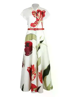 SARA ROKA Elodie Floral Maxi Dress