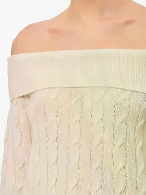 Ralph Lauren Off-shoulder Pullover - Neutrals