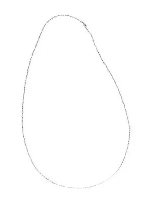 JEWELS AFICIONADO 18k White Gold Diamond Chain Necklace - Silver