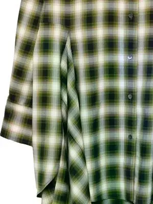 Monse Plaided Shirt Dress