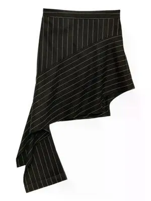 Monse Deconstructed Striped Skirt - Brown