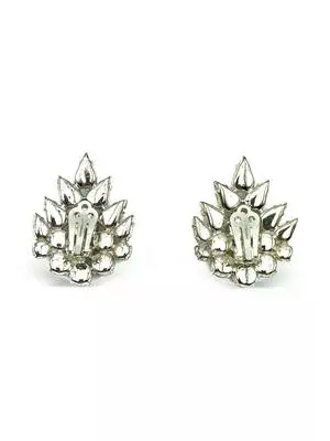 JENNIFER GIBSON JEWELLERY 1980s Crystal Cluster Earrings