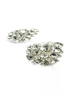 JENNIFER GIBSON JEWELLERY 1980s Crystal Cluster Earrings