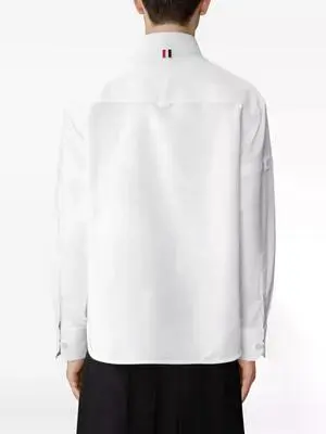 Thom Browne Armband-detail Chest-pocket Shirt - White