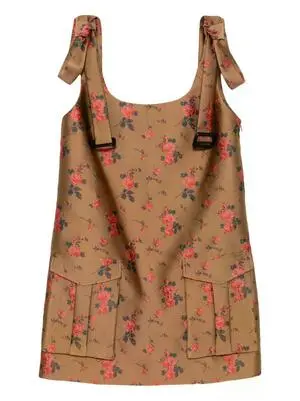 Monse Cargo Mini Dress - Brown