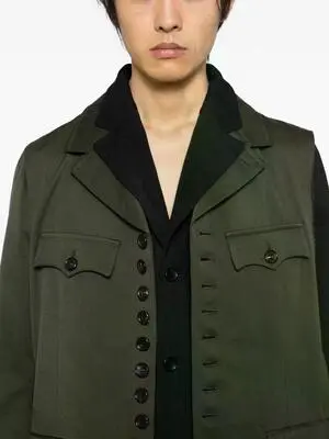 Comme Des Garçons Button-up Layered Coat
