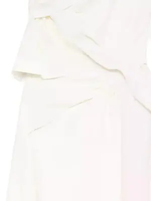 Monse Draped One-shoulder Dress - Neutrals