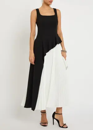 Simkhai Zayla Color-blocked Maxi Dress - Black