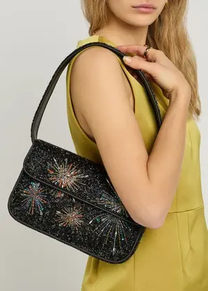 Staud Tommy Firework Beaded Shoulder Bag