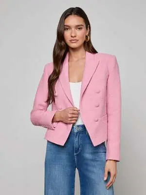 Women's Pink Tweed Blazers