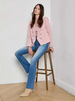 L'Agence Brooke Open-front Blazer