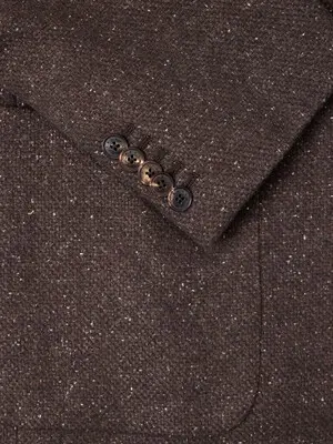 UMIT BENAN Norman Flecked Cashmere And Silk-blend Blazer
