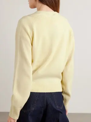 Guest In Residence Varsity Cable-knit Cashmere Sweater