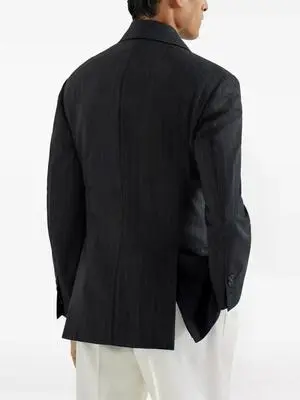 Brunello Cucinelli Chalk-stripe Shawl-lapels Blazer